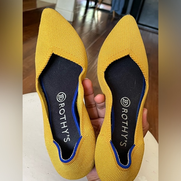 Rothy's | Shoes | Rothys The Point Marigold Yellow Gold Pointed Toe ...
